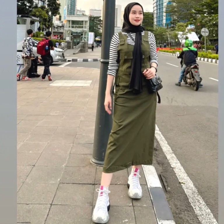 Jual ART N53H Isabel Overall Katun Elizabethh Premium Jumpsuit Rok ...