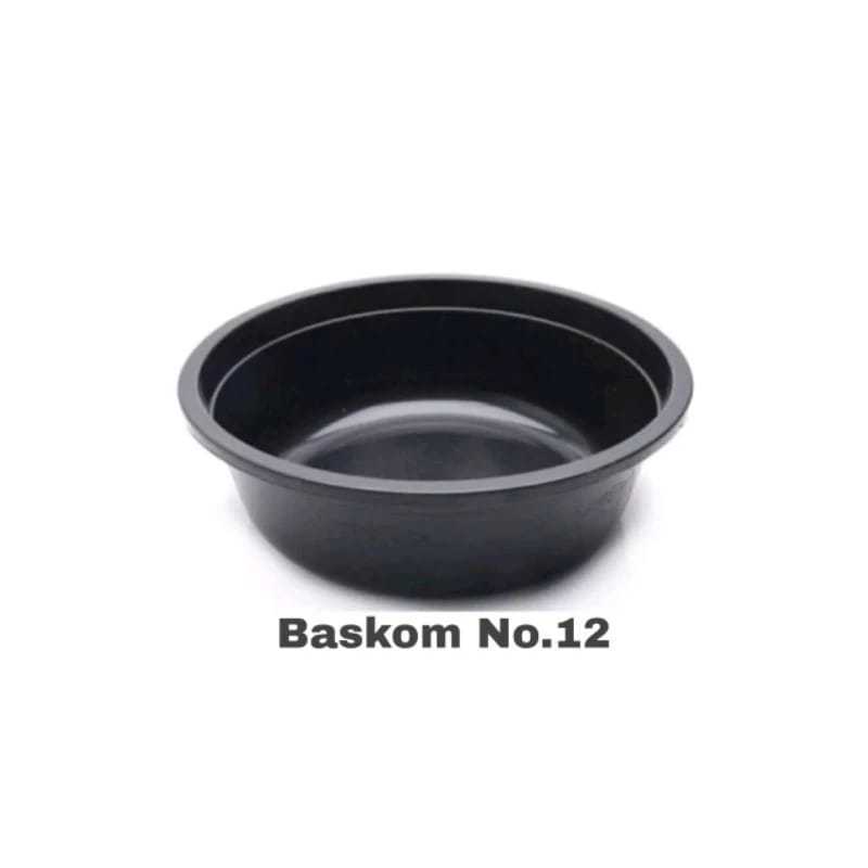Jual Baskom Plastik Hitam 25 cm / Waskom Cuci Buah Beras Sayur Tebal ...