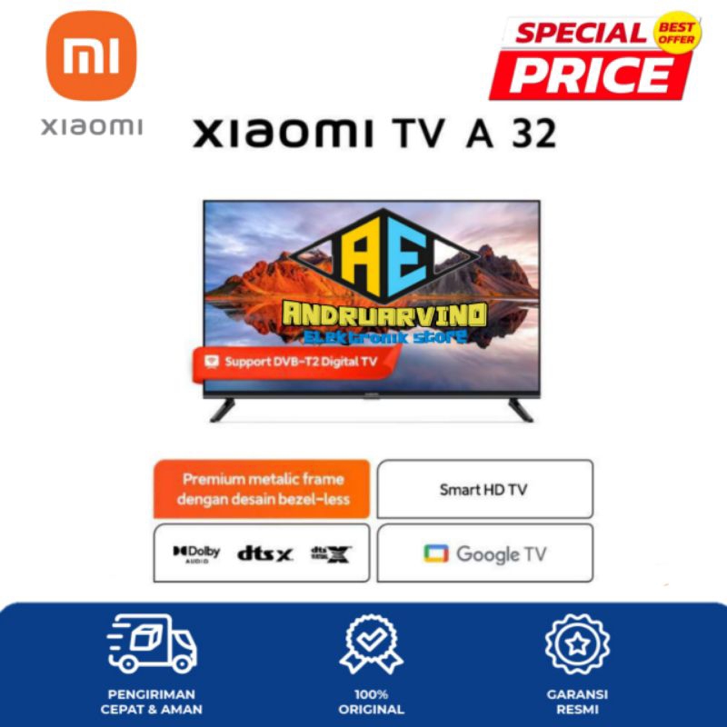 Jual XIAOMI GOOGLE TV A 32 INCH A2 SMART GOOGLE DIGITAL TV GARANSI ...