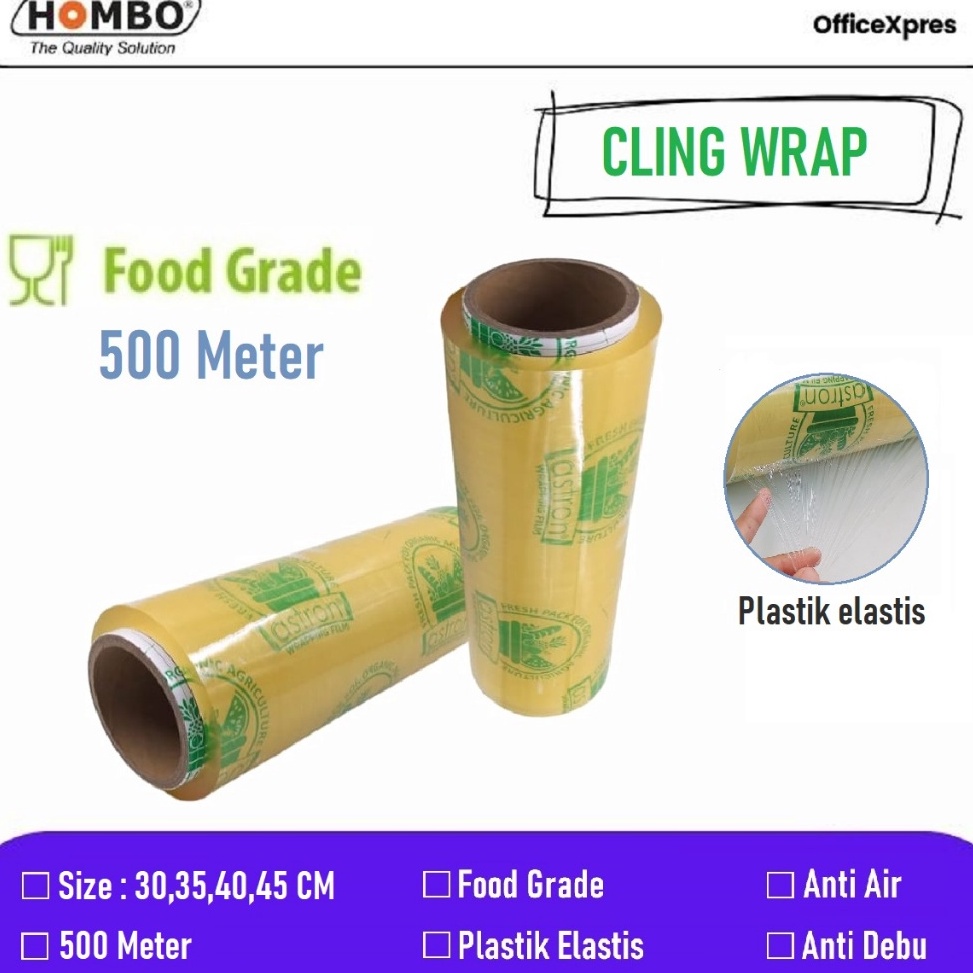 Jual Jangan Ketinggalan order Plastik Wrap 5meter Food Plastik Wrapping 5 meter Plastik roll ...