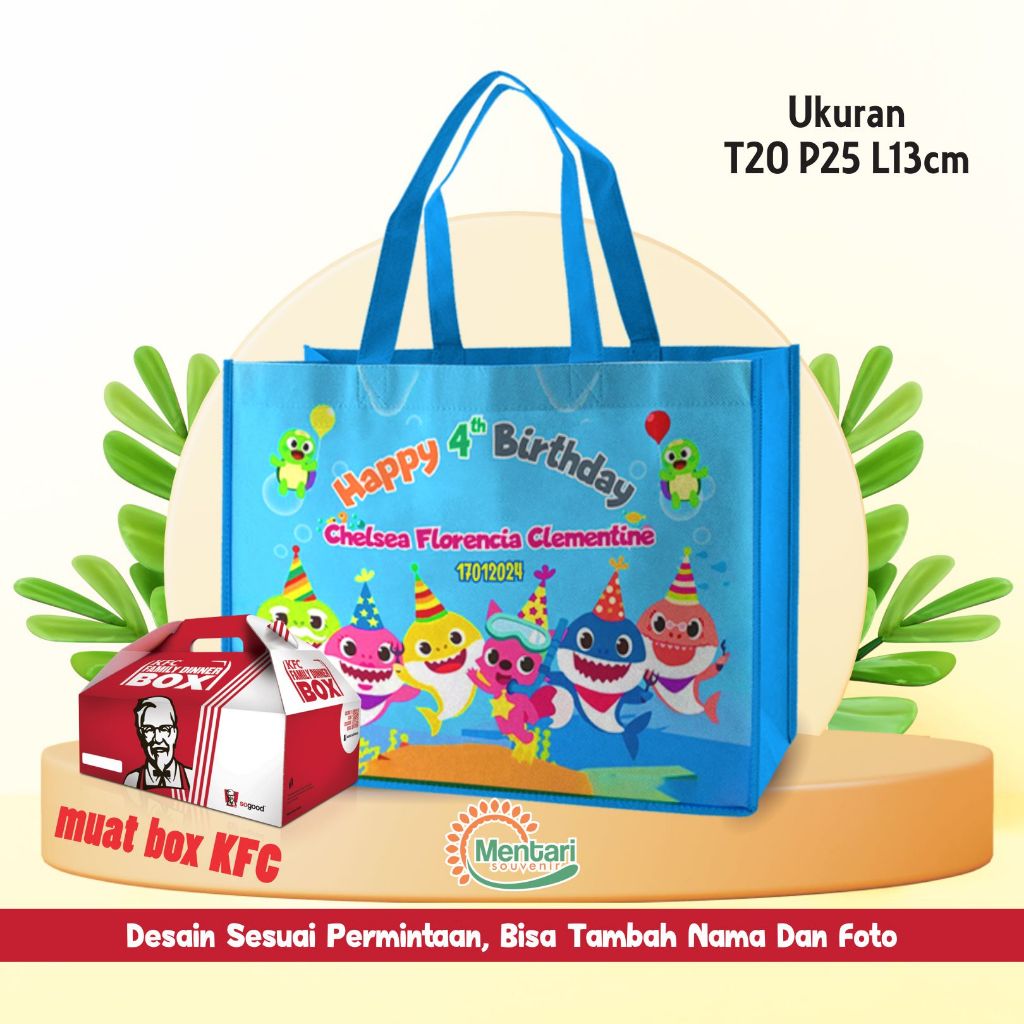 Jual Tas Ultah Ulang Tahun anak Goodie bag Hampers Kantong jinjing ...