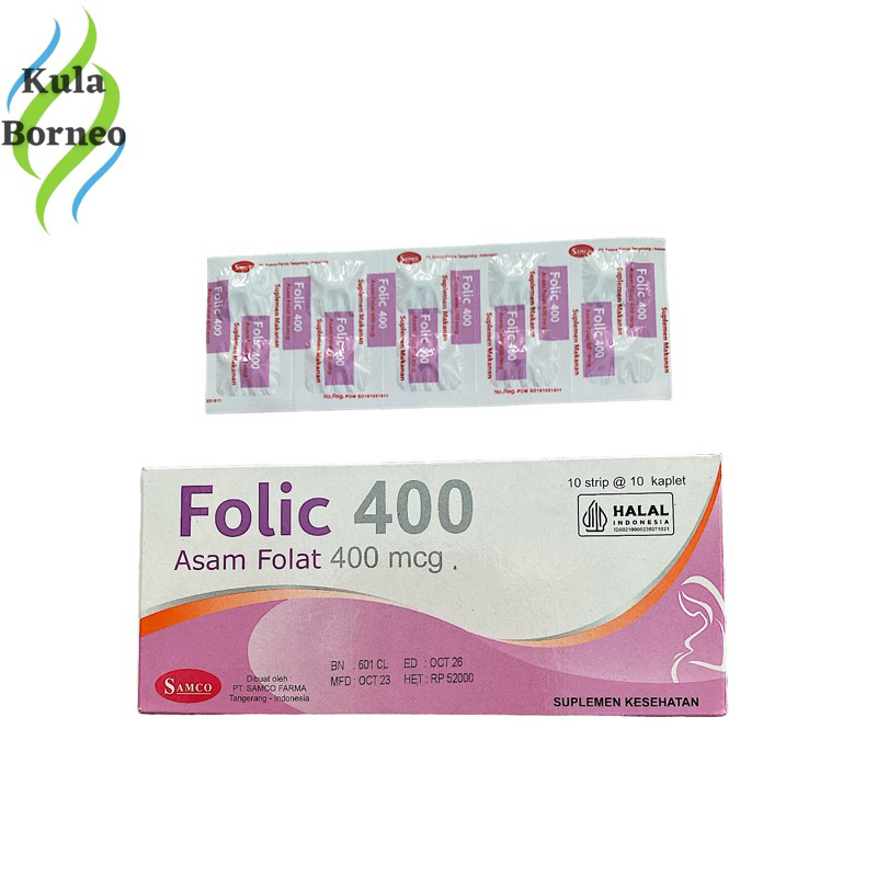Jual Folic Asam Folat 400 mcg 10 Tablet | Shopee Indonesia