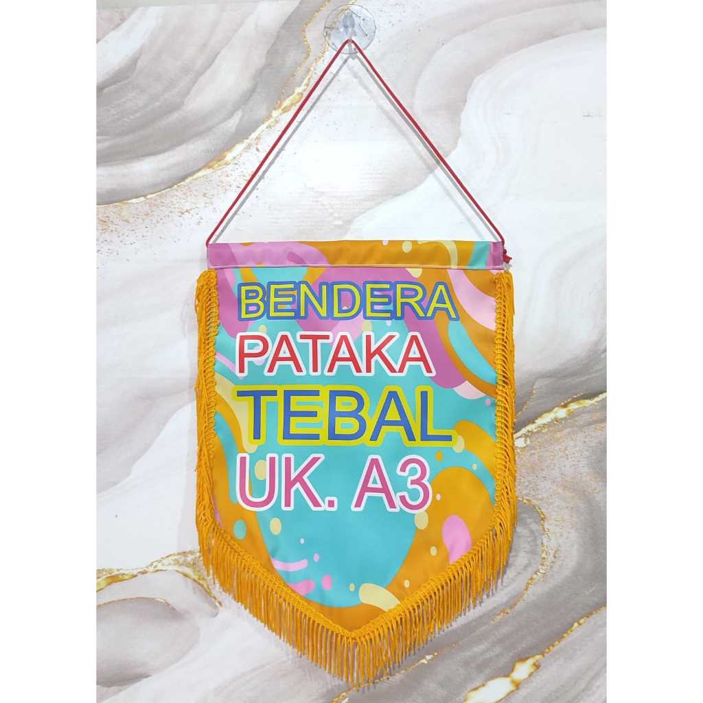 Jual Bendera Pataka Renda 2 Sisi Custom Printing Bahan Taslan / Bendera ...