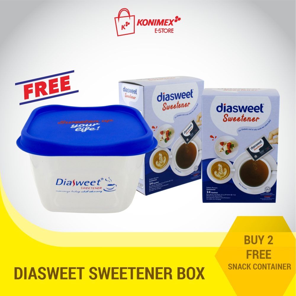 Jual Diasweet Sweetener box bonus Lunch Box | Shopee Indonesia