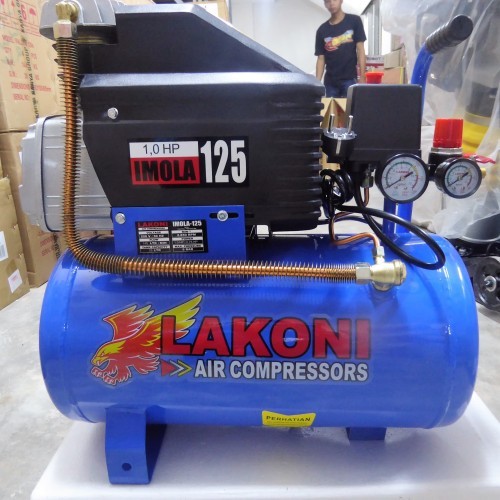 Jual LAKONI IMOLA 125 Kompresor Angin 1HP Portable Air Compressor 25 ...