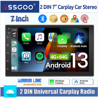 Jual ESSGOO Head Unit 7/9/10 inci Android 4+64GB Double Din IPS Screen GPS Wifi Bluetooth ...