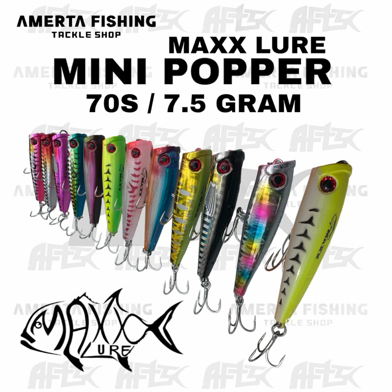 Jual UMPAN PANCING / LURE / MINI POPPER MAXX LURE 70S / 7.5 GRAM | Shopee Indonesia