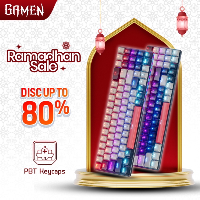 Jual GAMEN Titan Elite Mechanical Pluggable Switch Blue/Red Gaming ...