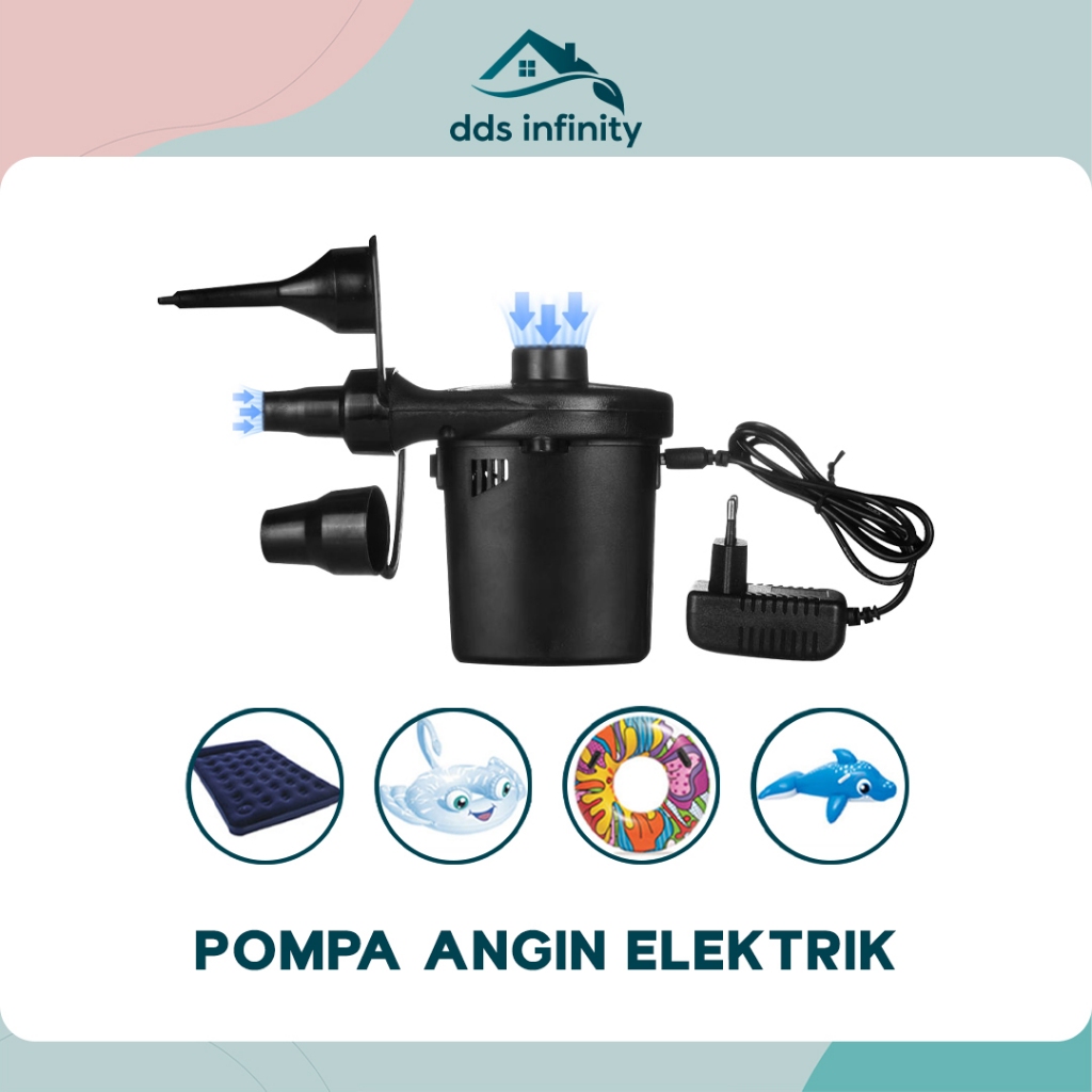 Jual Pompa Angin Listrik Electric Air Pump Pompa Kolam Renang Pompa angin elektrik 2 IN 1 Ac air ...