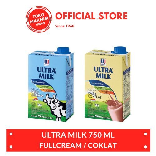 Jual ULTRA MILK SUSU UHT 750 ML | Shopee Indonesia