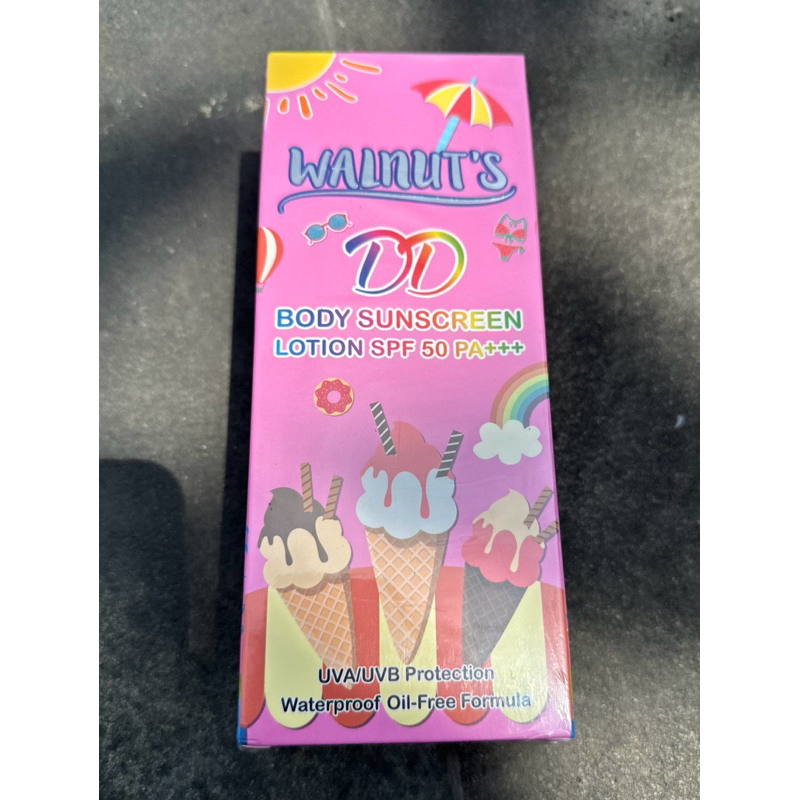 Jual walnuts body sunscreen lotion spf 50 PA+++ Pink | Shopee Indonesia