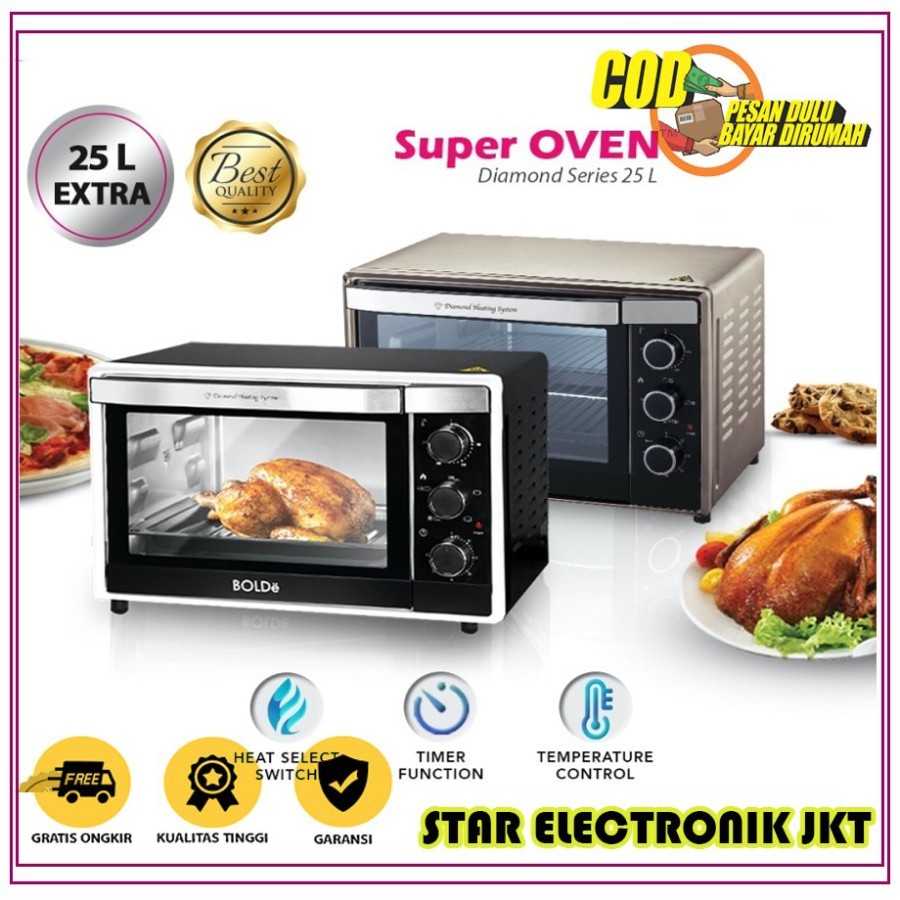 Jual Bolde Super Oven Diamond Series Oven Listrik Ukuran 25 Liter ...