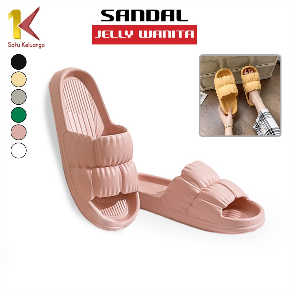Jual Satu Keluarga Sandal Jelly Wanita Korean Style S51 Sendal Kamar ...