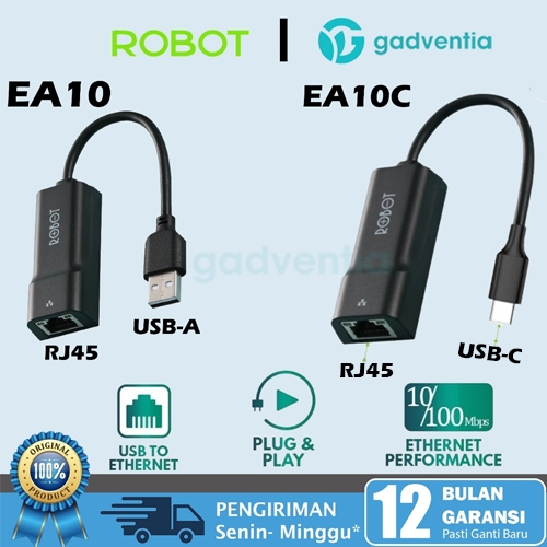 Jual Robot Ea10 Kabel Converter Usb Ethernet Adapter Usb 2.0 to Rj45 Lan Komputer Computer ...