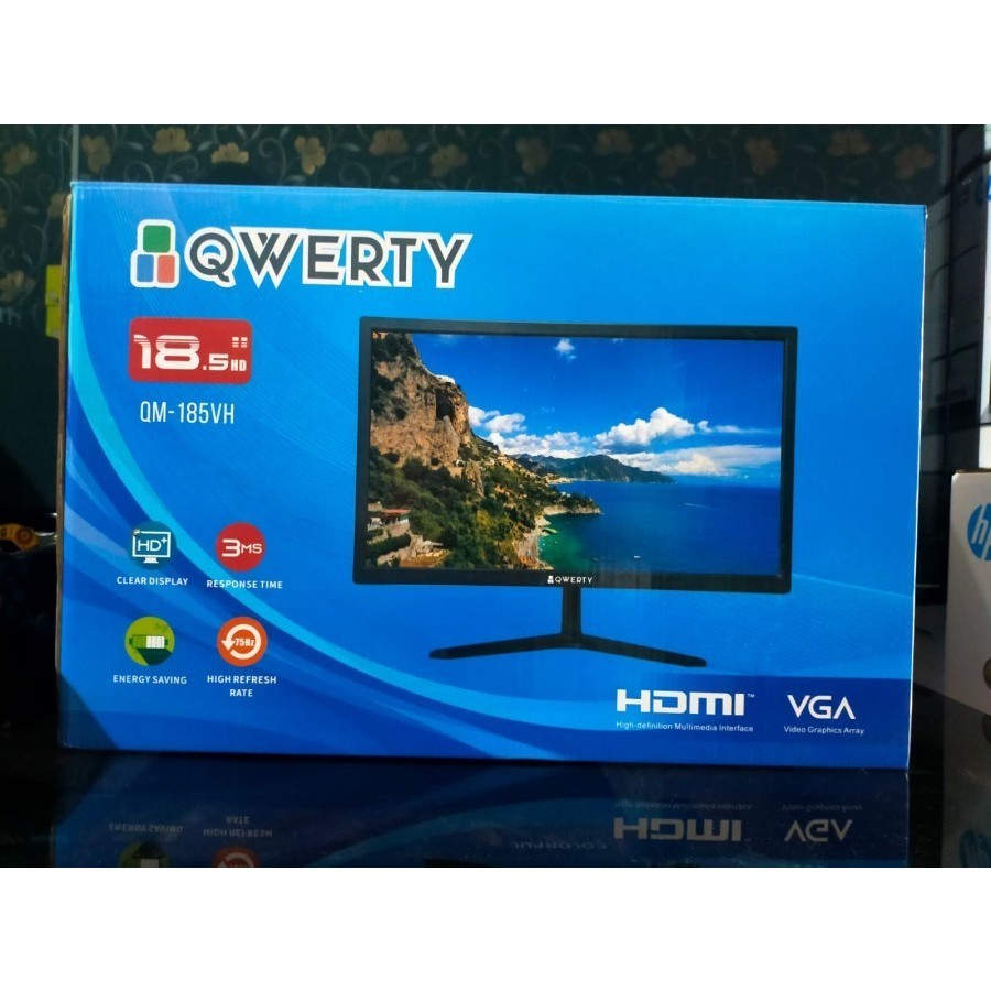 Jual MONITOR LED QWERTY QM-190 VH 19 INCH WIDE SCREEN GARANSI | Shopee ...