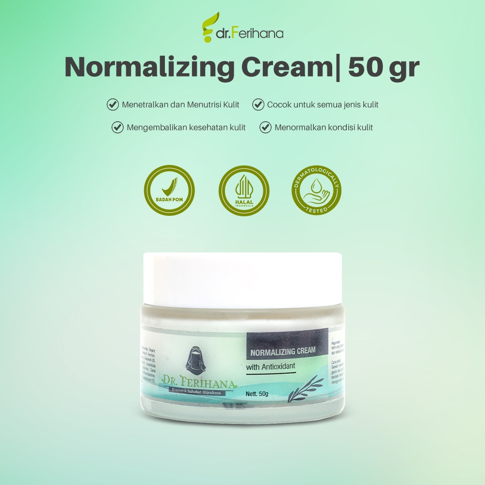 Jual dr. Ferihana Normalizing Cream - 50gr | Krim Wajah Menutrisi dan Mengembalikan Kondisi ...