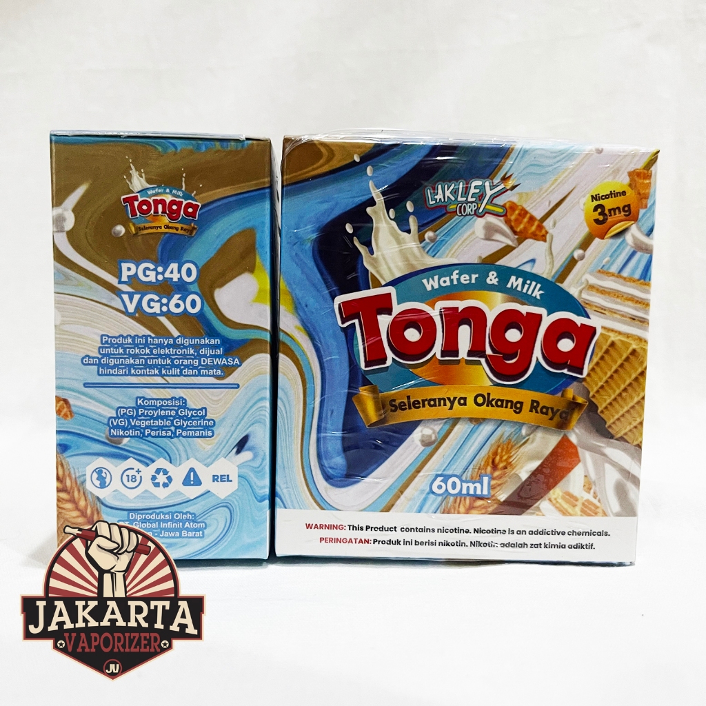 Jual LAKLEY TONGA WAFER AND MILK 60ML 3MG 6MG BY RIZKY RITONGA X LAKLEY ...