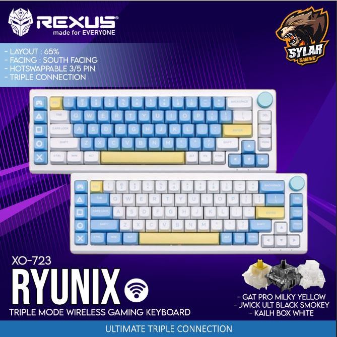 Jual Sades Ryunix XO 723 Triple Mode Wireless Gaming Keyboard | Shopee ...