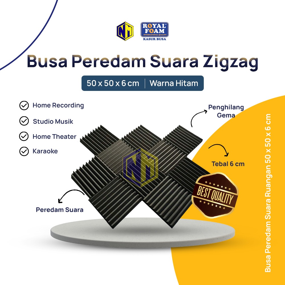Jual BUSA PEREDAM SUARA MODEL ZIGZAG 50x50x6cm | PEREDAM SUARA BISING ...