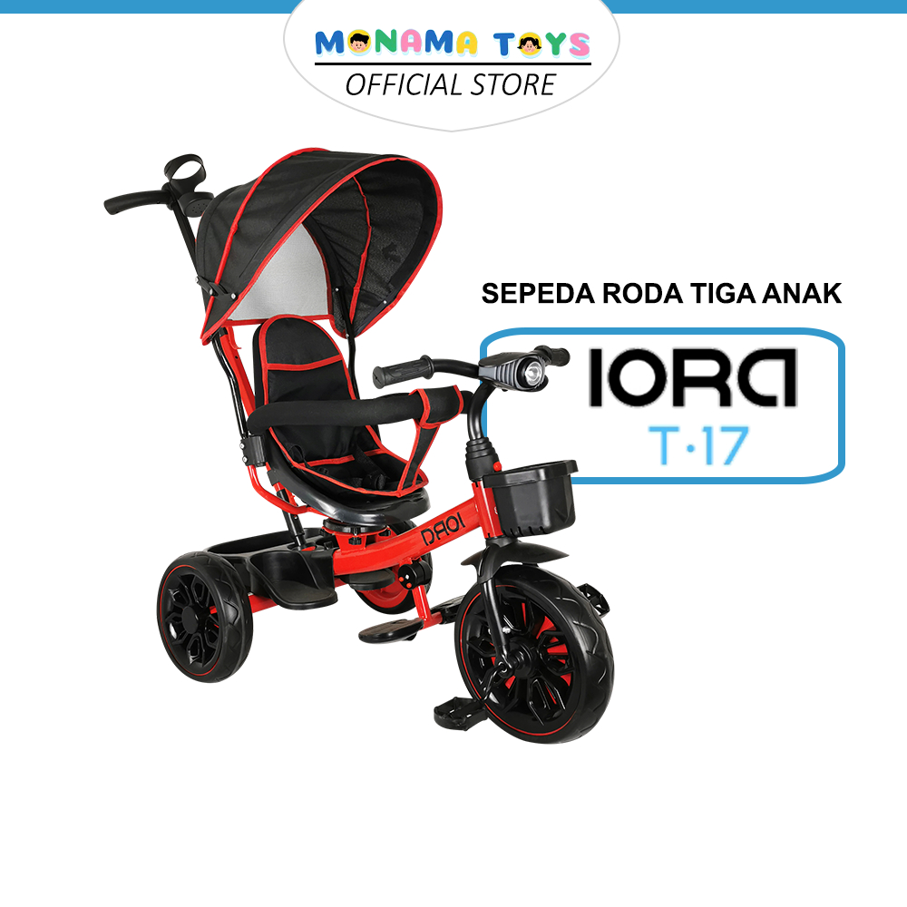 Jual Sepeda Roda Tiga Anak Tricycle Stroller PMB IORA T17 | Shopee Indonesia