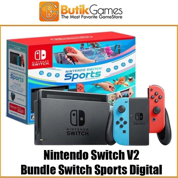 Jual Nintendo Switch V2 Bundle Game Nintendo Switch Sports | Shopee Indonesia