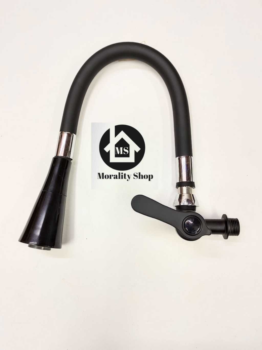 Jual kran angsa dapur flexible hitam minimalis 7TR / kran cuci piring ...