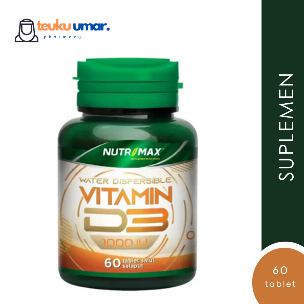 Jual [Vitamin D3] Nutrimax Vitamin Vit D3 1000 IU Isi 60 Tablet ...