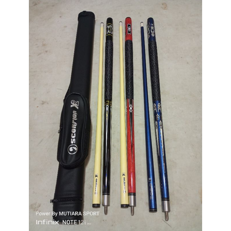 Jual HARGA PROMO BILLIARD STICK SCORPION GRAPHITE X-1 X-2 PRO ORIGINAL ...