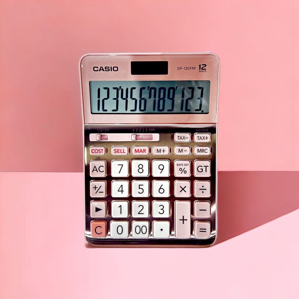 Jual Casio Kalkulator DF-120FM -PINK - Kalkulator Kantor - 12 digit | Shopee Indonesia
