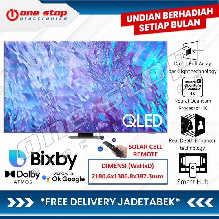 Jual SAMSUNG 98Q80C QLED UHD 4K Smart TV 98 Inch QA98Q80CAKXXD QA98Q80C ...