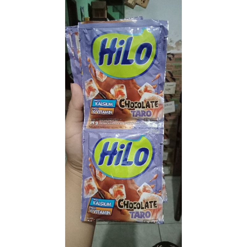 Jual Hilo Chocolate Taro 1 Renteng isi 10 Sachet | Shopee Indonesia