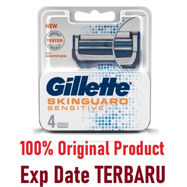 Jual Gillette Skin Guard for Sensitive Skin & Razor Bumps 4 Caridges ...