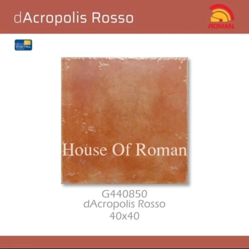 Jual Roman Keramik 40x40 dAcropolis Rosso (Vintage Mood) / Keramik ...