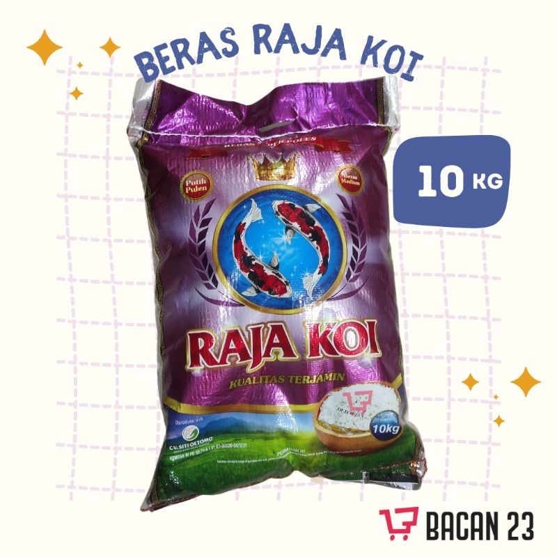 Jual Beras Raja Koi (10kg) / Beras Murah Laris Ekonomis / Beras Kemasan ...