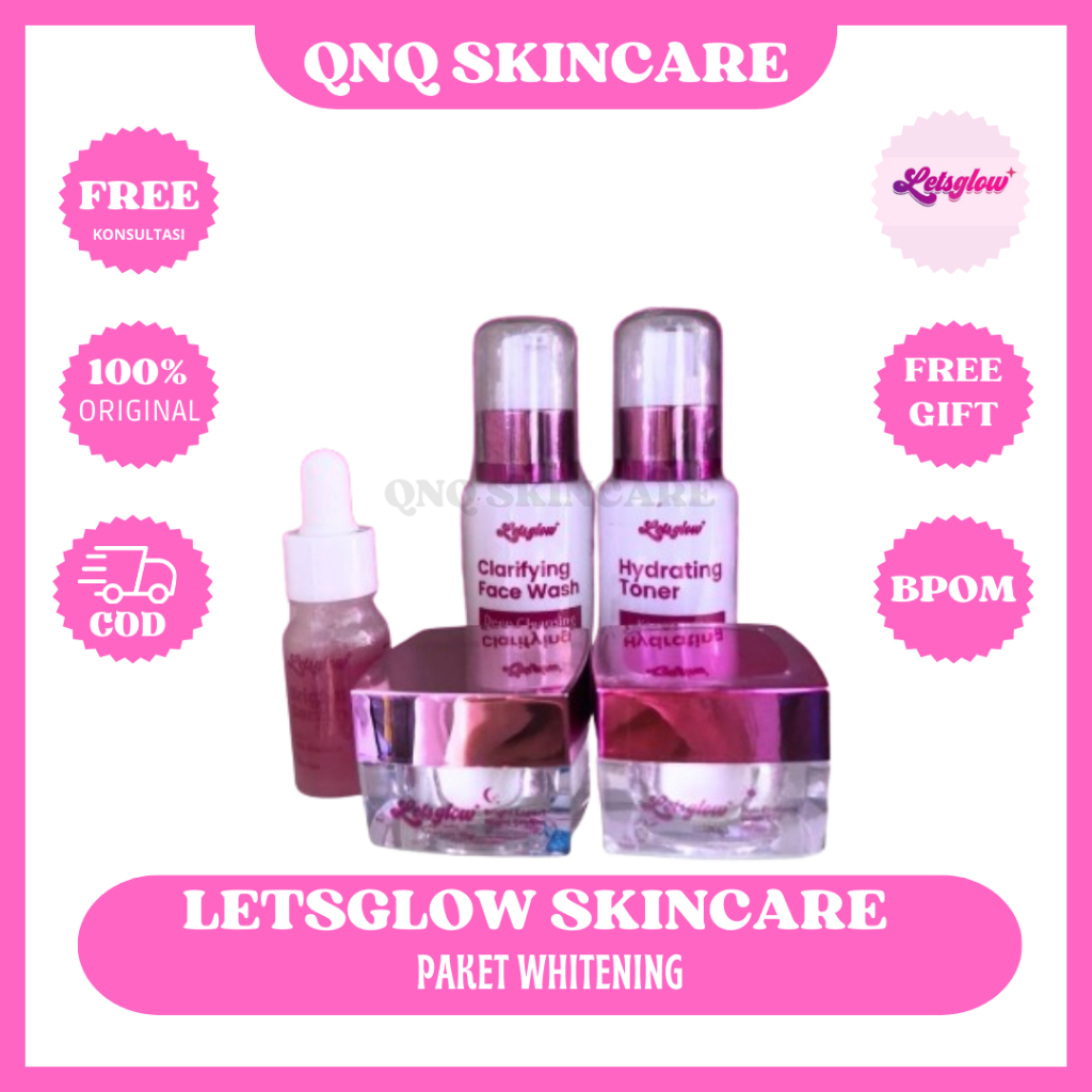 Jual LETSGLOW SKINCARE PAKET ACNE ORI BPOM ALL VARIAN LETS GLOW WHITENING | Shopee Indonesia