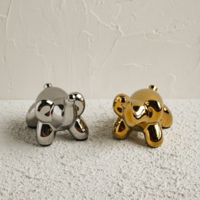 Jual GINO Minerva Collection | GOLD SILVER ELEPHANT BALLOON FIGURE ...