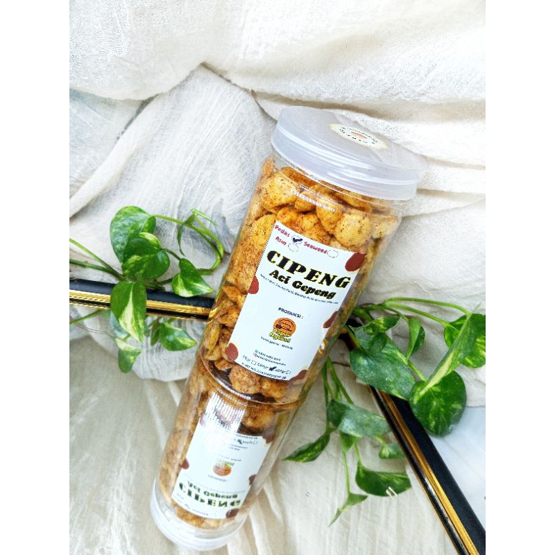 Jual keripik Cipeng kemasan Toples / Aci gepeng / cimol kering | Shopee ...