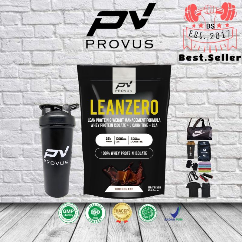 Jual ⭐⭐⭐⭐⭐ ( 15 Serving ) PROVUS LEANZERO 1lbs Whey Protein Isolate ...