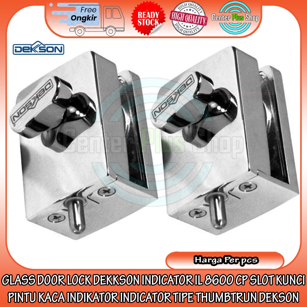 Jual Glass Door Lock Dekkson Indicator Il 8600 Cp Slot Kunci Pintu Kaca ...