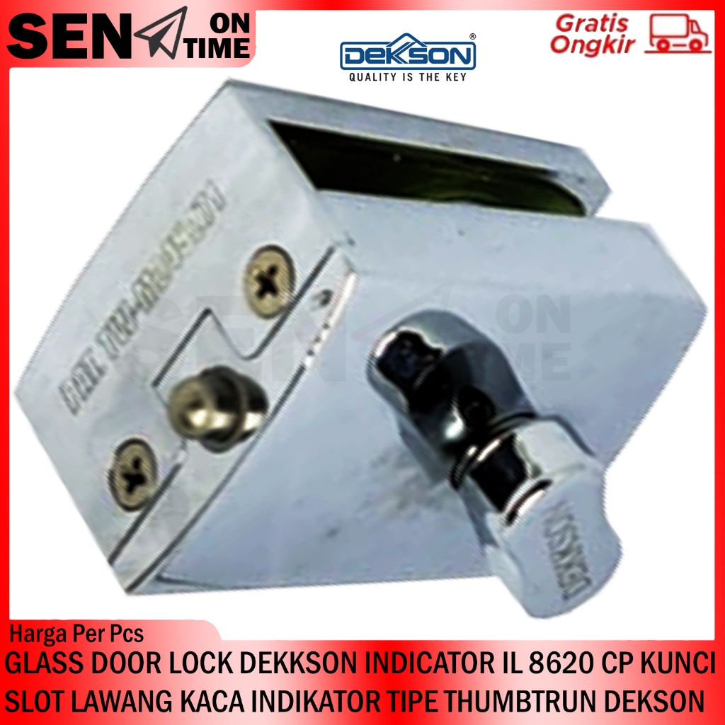 Jual GLASS DOOR LOCK DEKKSON INDICATOR IL 8620 CP KUNCI SLOT LAWANG ...