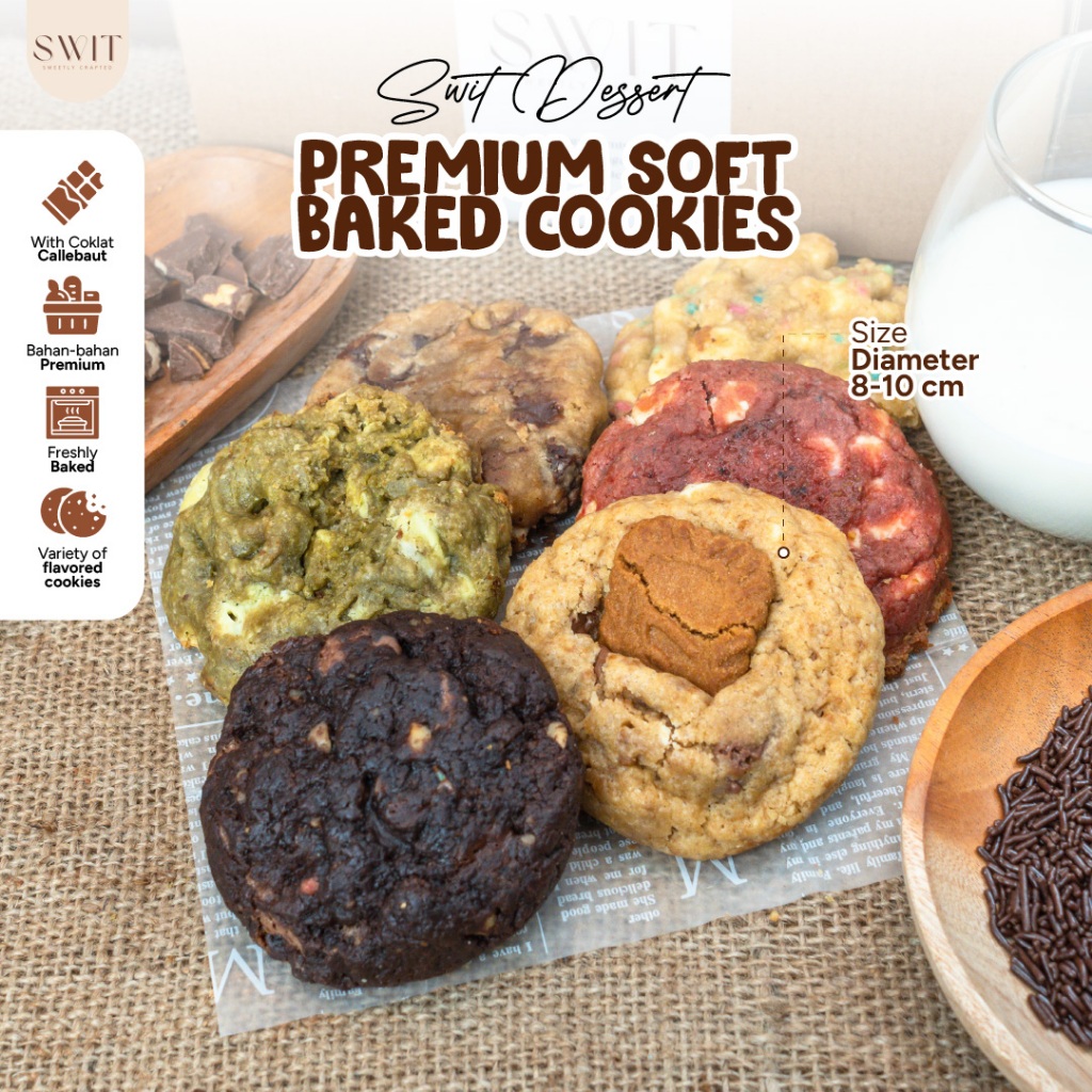 Jual Soft Cookies Baked Big Premium Kue Viral Homemade Best Quality By ...