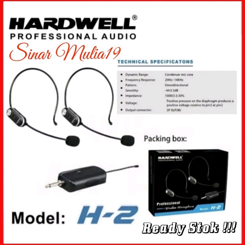 Jual Mic Wireless HARDWELL H2 / H-2 Mic Bando [ Headset ] Original ...