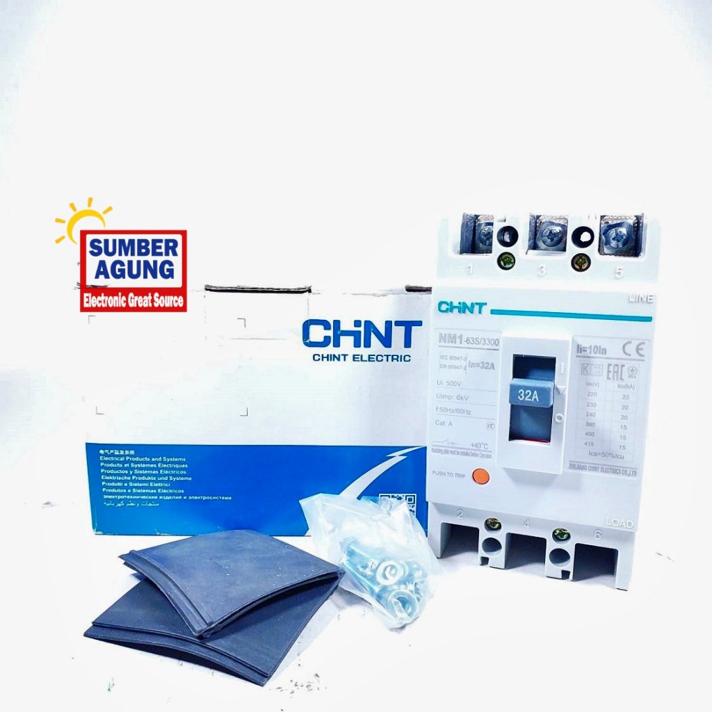 Jual CHINT MCCB 32A NM1-63S 3300 32Ampere Kapasitas 15kA Breaker CHNT Asli Original | Shopee ...