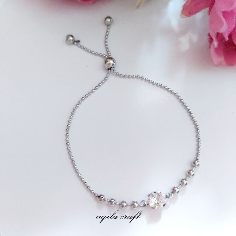 Jual GELANG SERUT MONEL MIX DIAMOND ANTI KARAT TIDAK BERUBAH WARNA ...