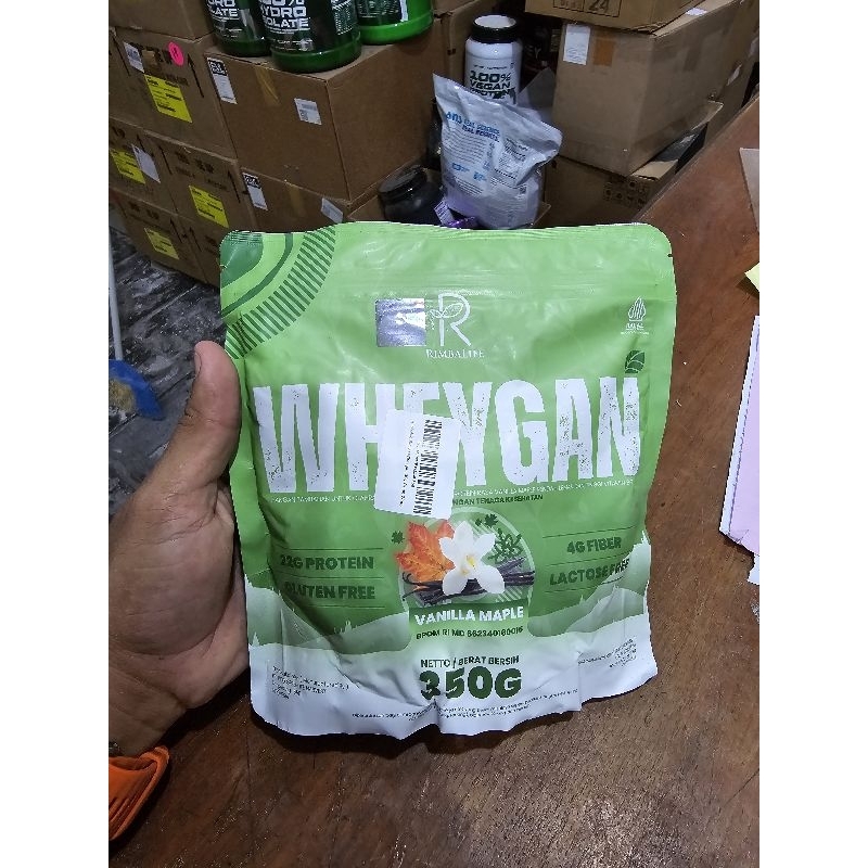 Jual RIMBALIFE WHEYGAN 350 GRAM WHEY GAN PEA PLANT BASED PROTEIN VEGAN ...