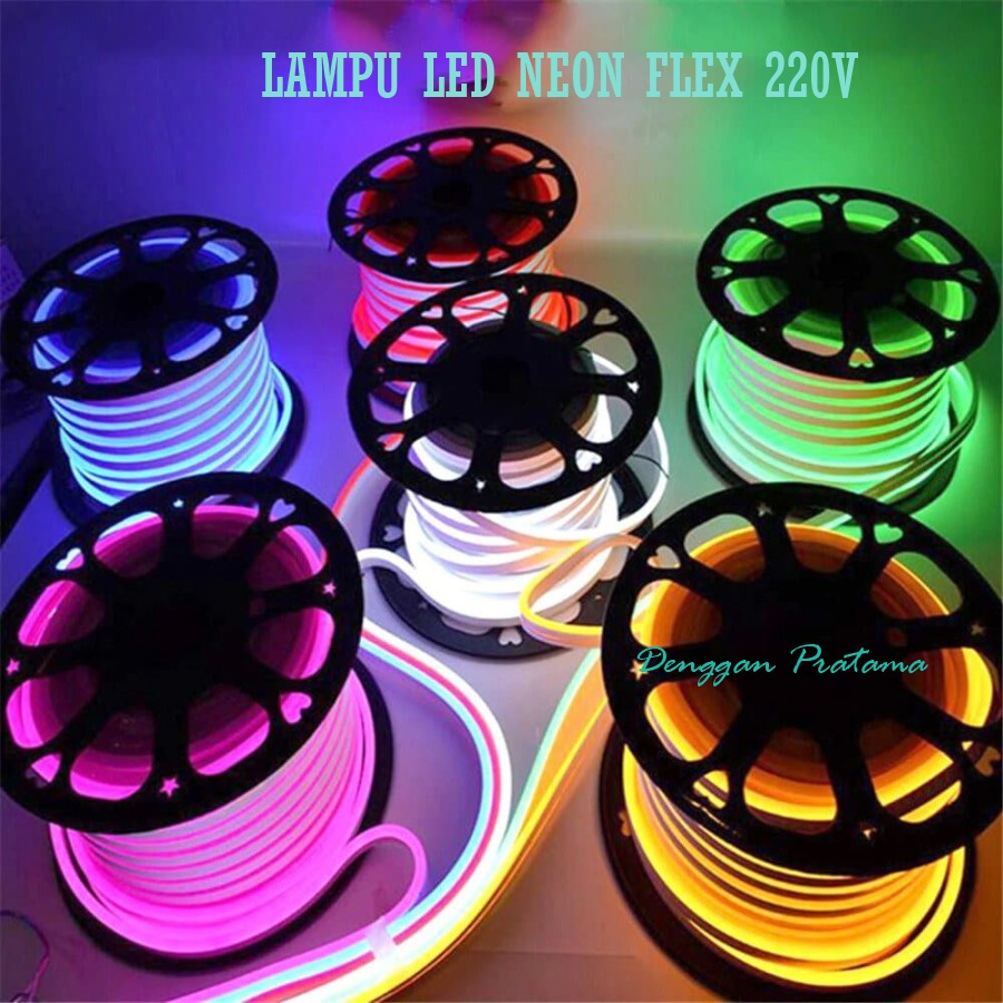 Jual Lampu Neon Flex LED Selang Flexible Strip 220V | Shopee Indonesia