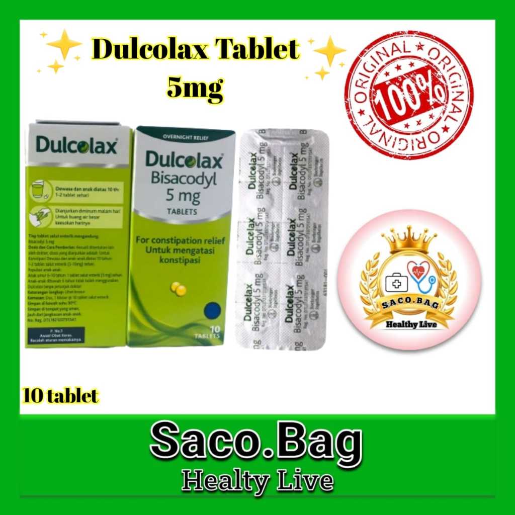 Jual Dulcolax tablet isi 10 tablet 5mg | Shopee Indonesia