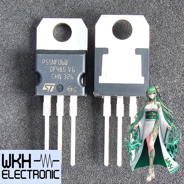 Jual ORIGINAL P55NF06A STP55NF06 P55NF06 55N06 50A 60V N-Ch MOSFET TO-220 | Shopee Indonesia