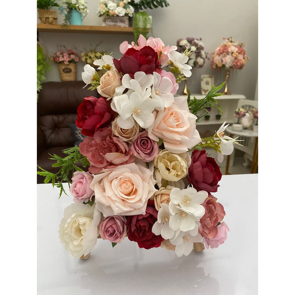 Jual Standing Flower / Bunga rangkaian / Bunga Mix / Hiasan Meja ...
