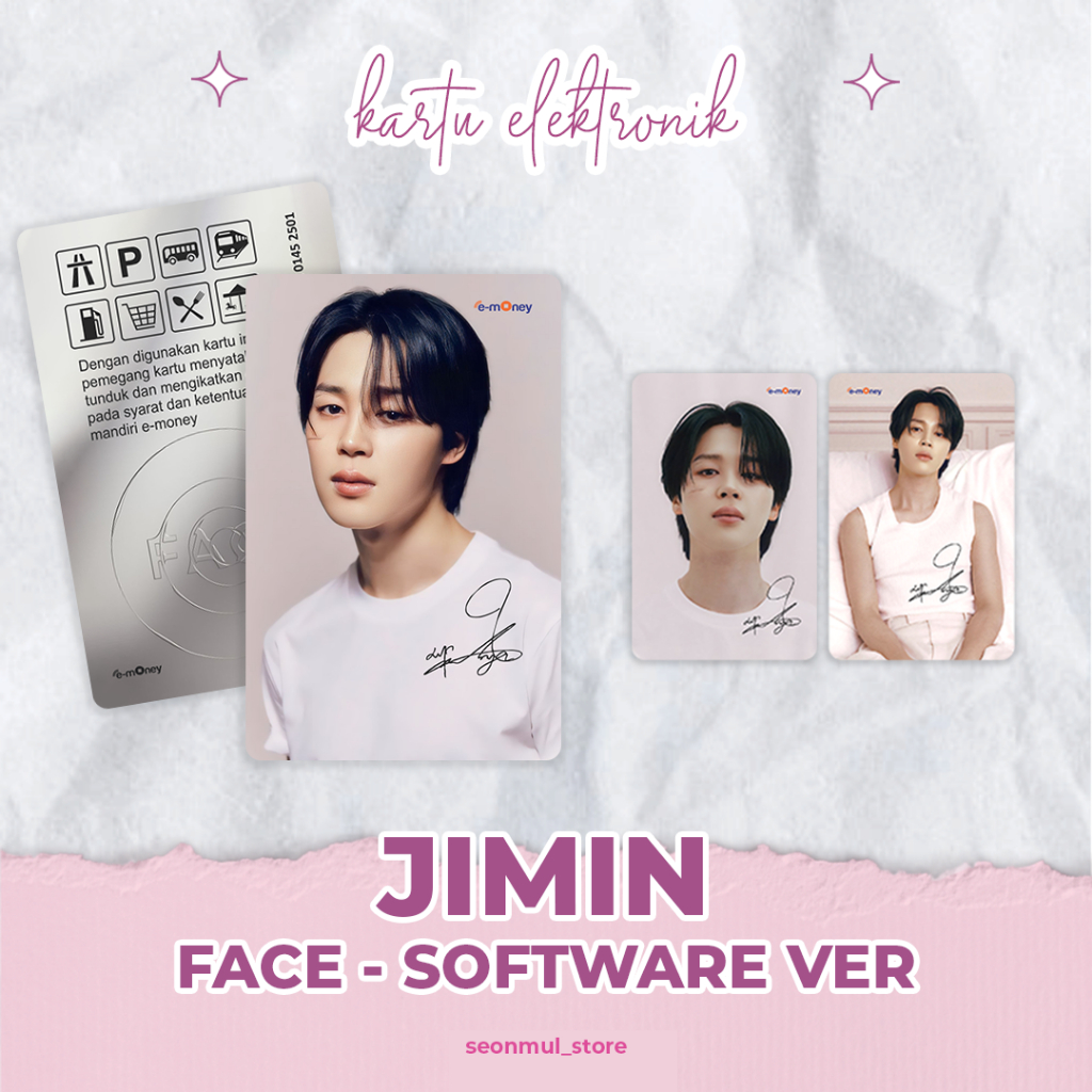 Jual EMONEY JIMIN FACE SOFTWARE VER / JIMIN BTS FLAZZ / TAPCASH / BRIZZI | Shopee Indonesia